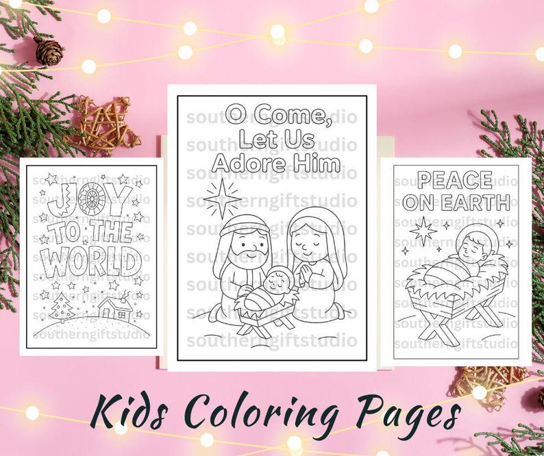 Christian Christmas Coloring Pages for Kids – Nativity and Wise Men ...