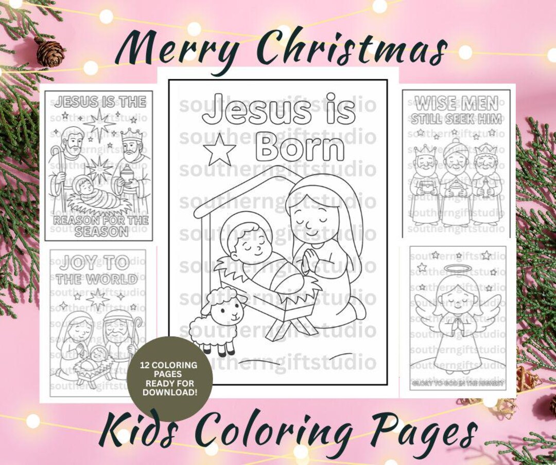 Christian Christmas Coloring Pages for Kids – Nativity and Wise Men ...