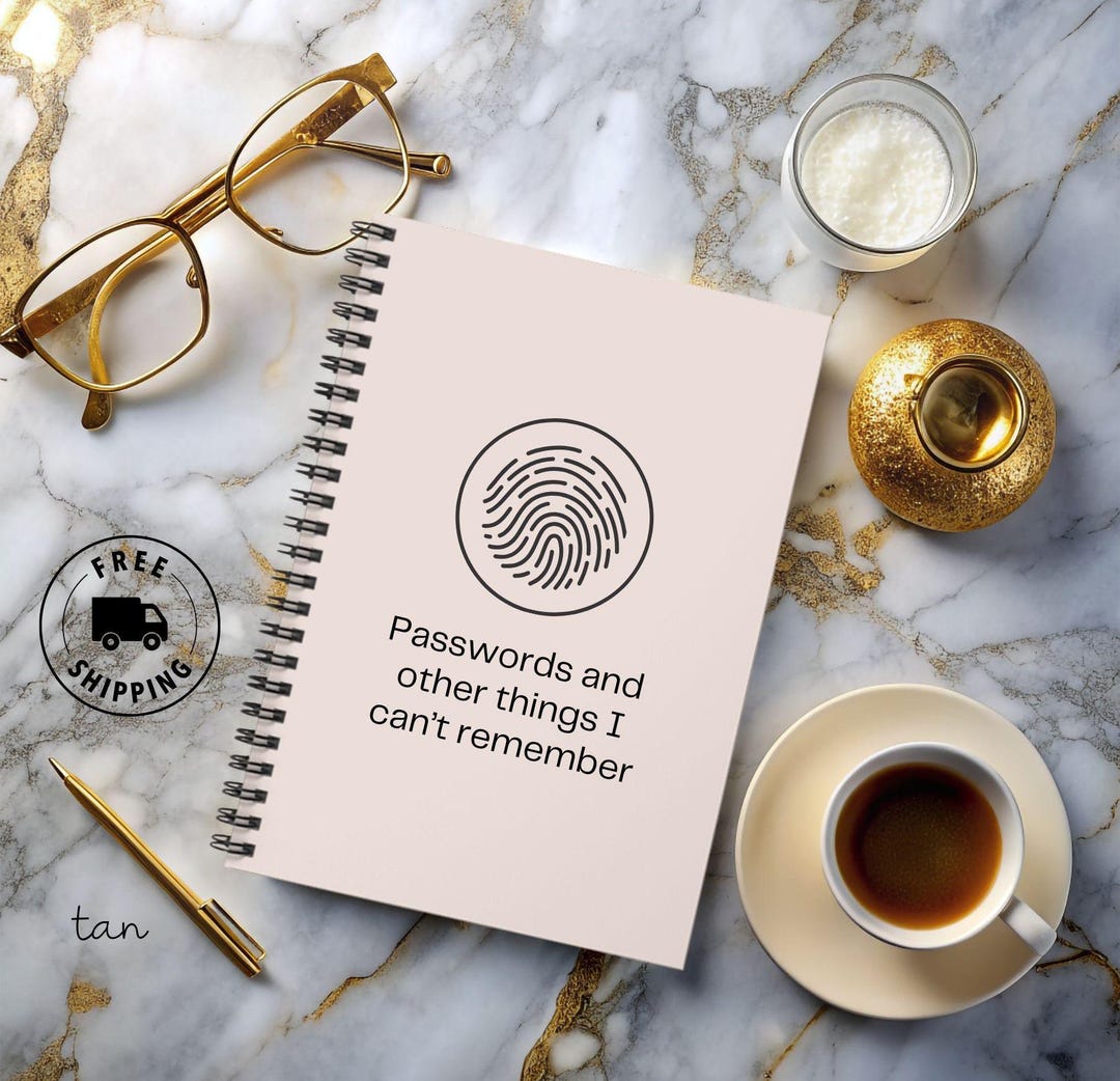 Password and Other Things I Forget Notebook-funny Password Organizer ...