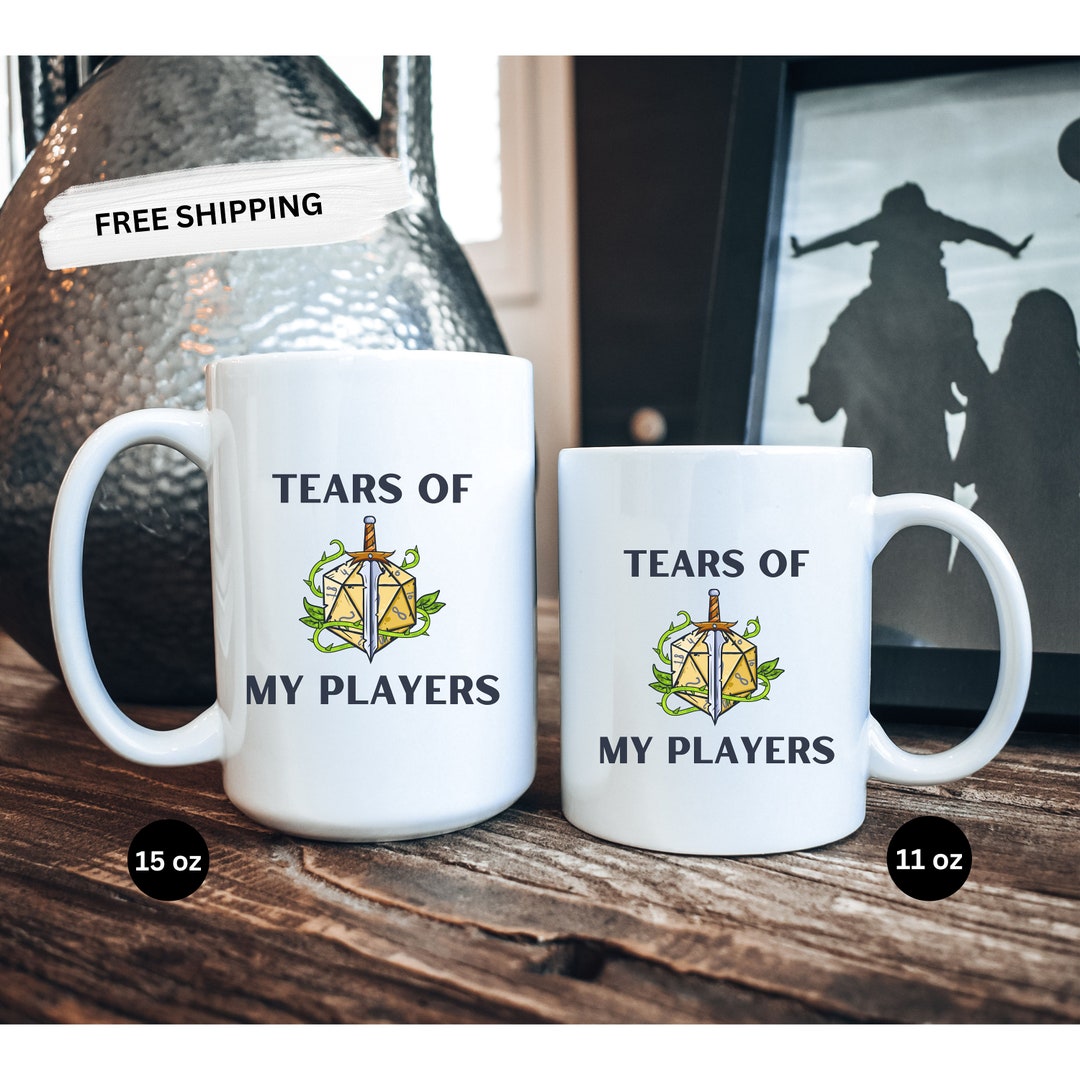 DND Tears of My Players Mug, Funny Role Playing Coffee Cup, Dungeon ...