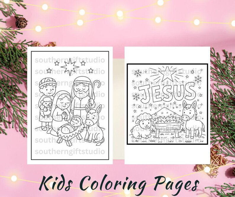 Christian Christmas Coloring Pages for Kids – Nativity and Wise Men ...