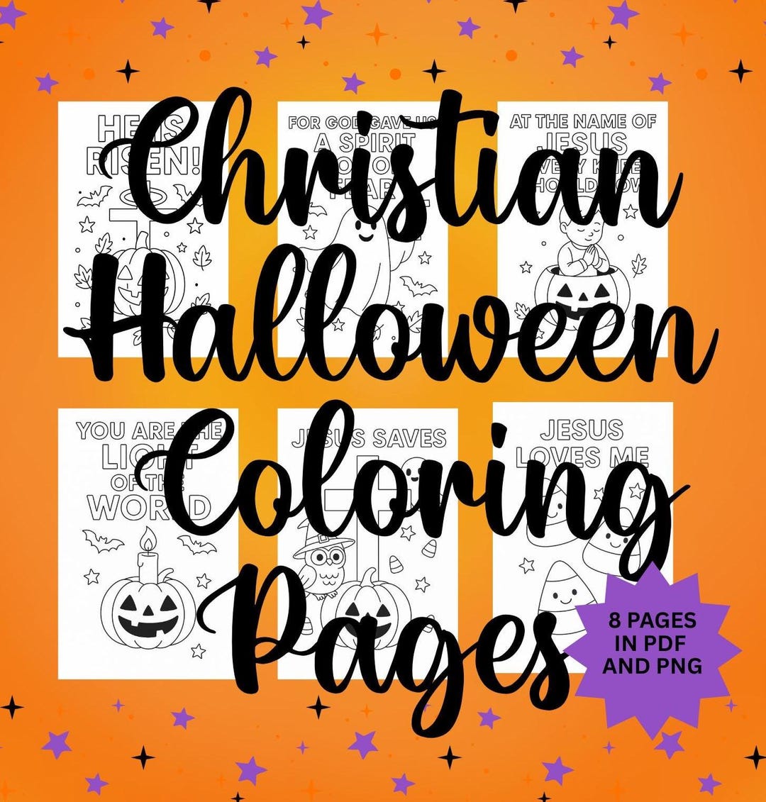 Christian Halloween Coloring Pages -bible Verse Fall Printables | Faith ...