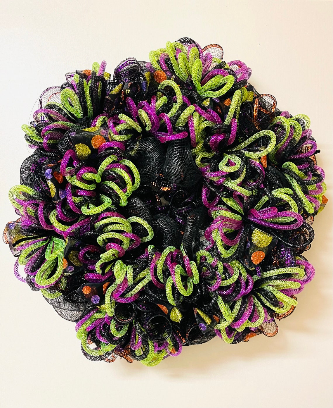 Halloween Deco Tube Wreath - Etsy