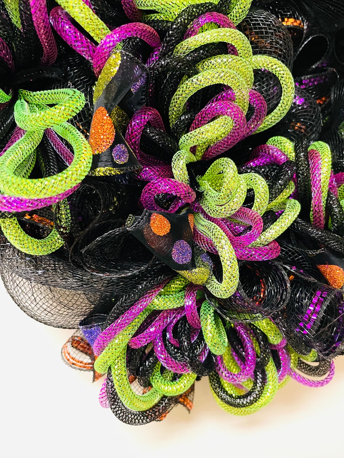 Halloween Deco Tube Wreath - Etsy