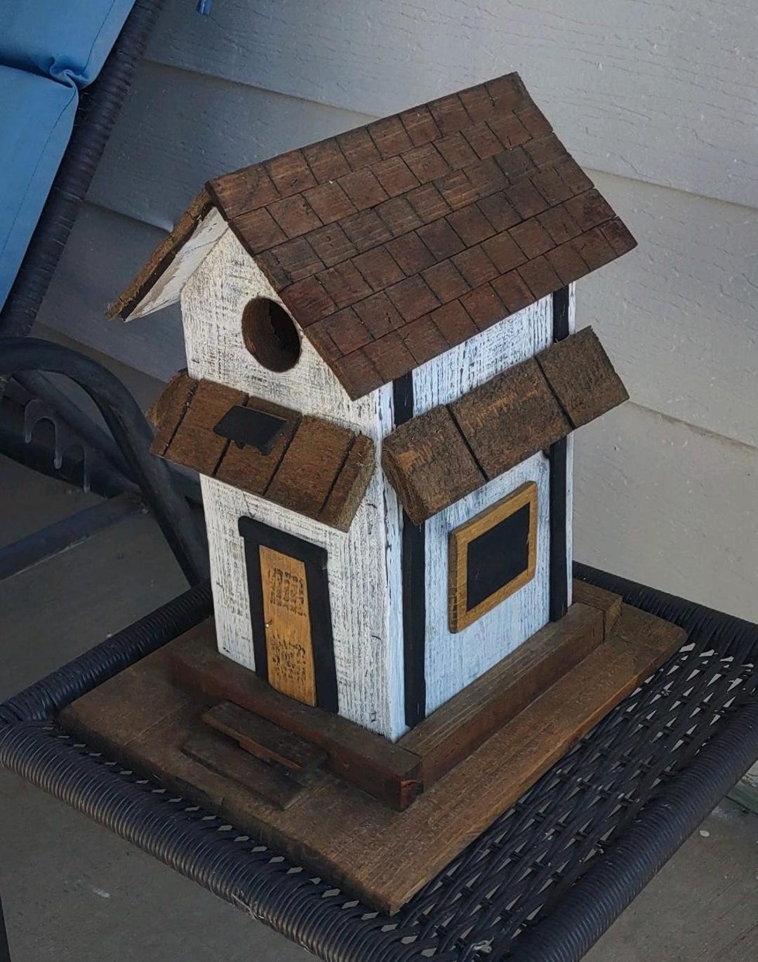 Rustic Wooden Birdhouse B - Etsy