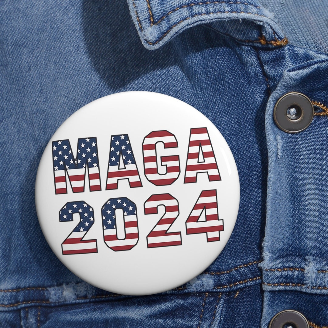President Election 2024 MAGA Trump Pin Buttons, Vote Choice Pin ...