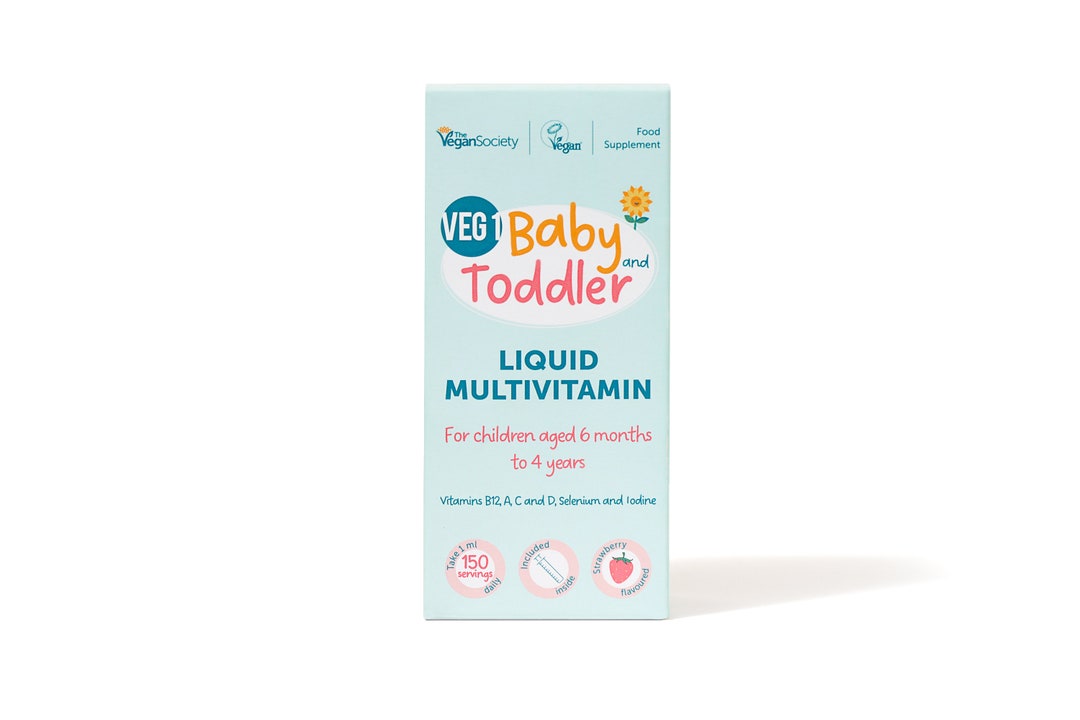 VEG 1 Baby and Toddler Liquid Multivitamin Strawberry Flavour 6 Months ...