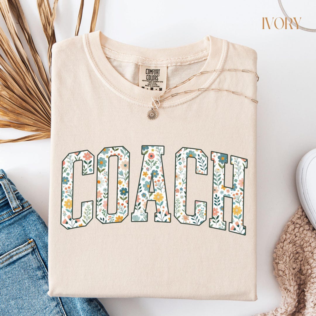Comfort Colors Coach Shirt, Cheer Coach Gift, Custom Coach Shirt ...