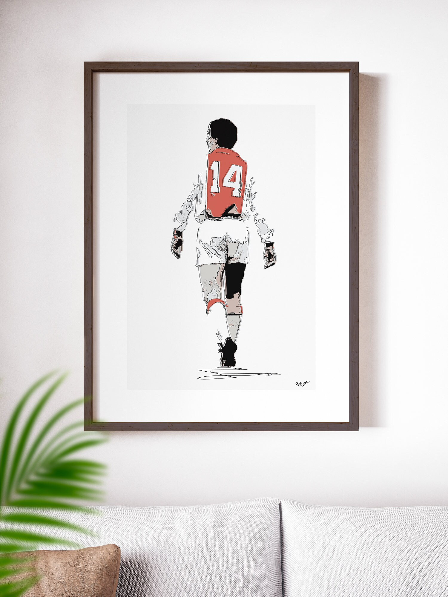 Johan Cruyff Ajax Poster Print - Etsy