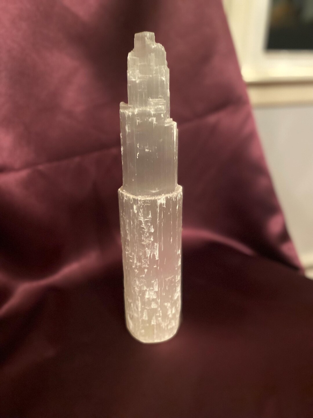 Satin Spar Crystal Tower - Etsy