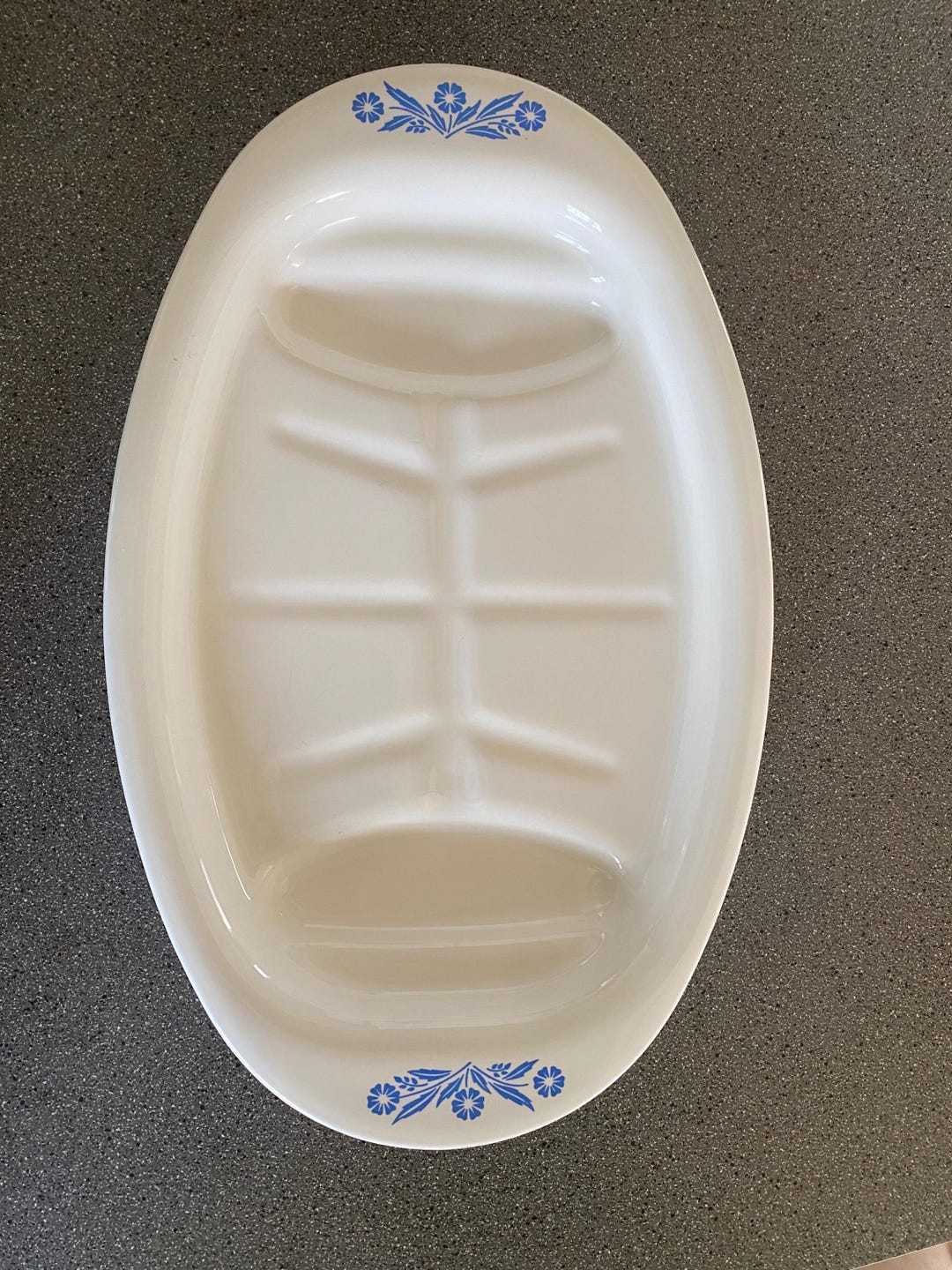 Pyrex Corningware Turkey Platter Blue Cornflower - Etsy