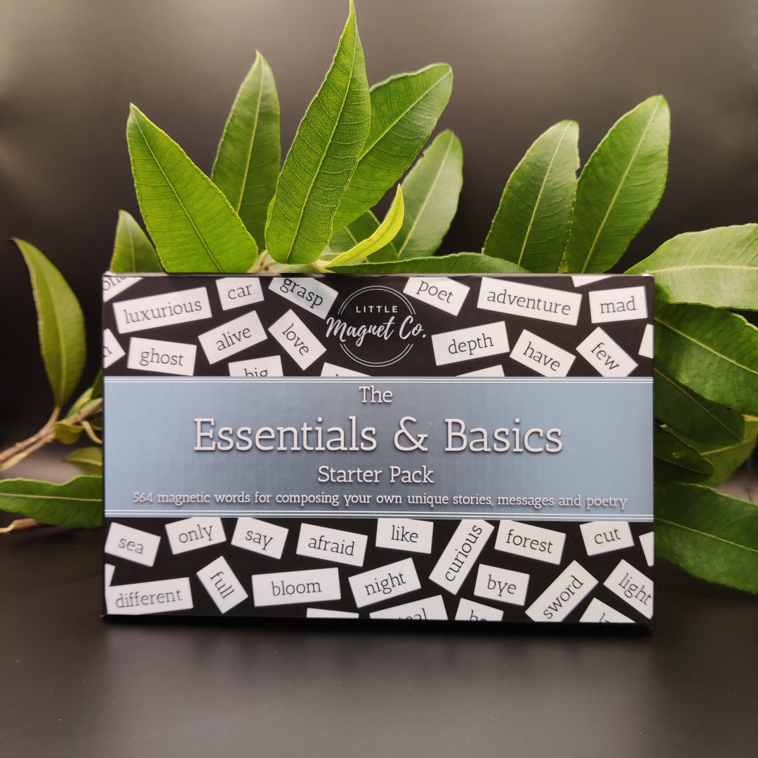 Poetry Magnets: the Original Essentials & Basics Starter Pack—perfect ...