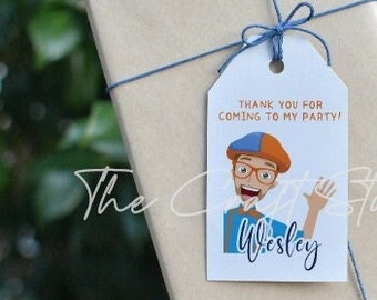 Blippi Favor Tags - Etsy