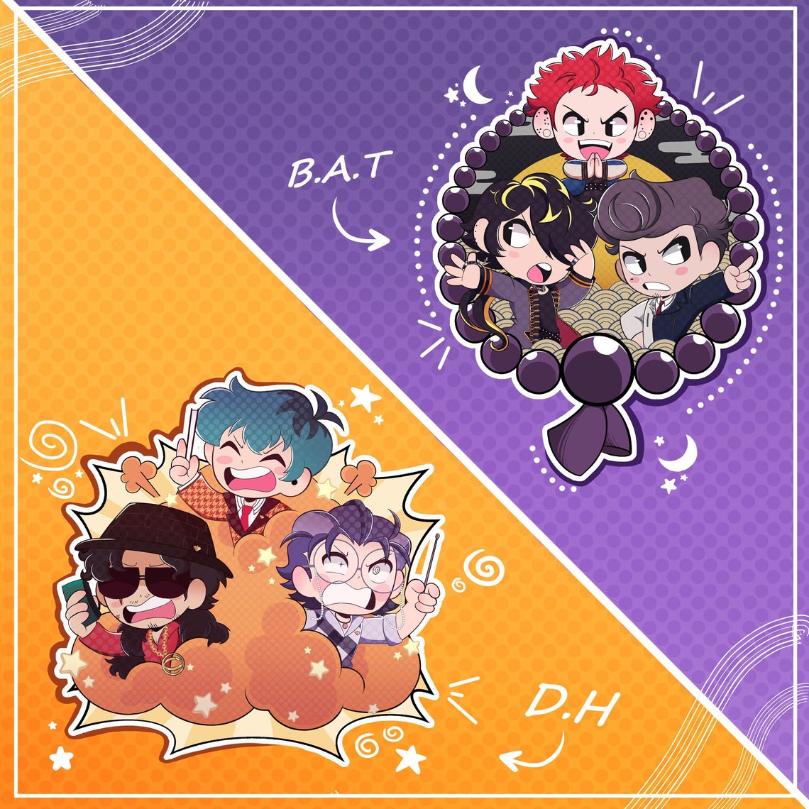 Hypnosis Mic D.H Vs B.A.T Charms - Etsy