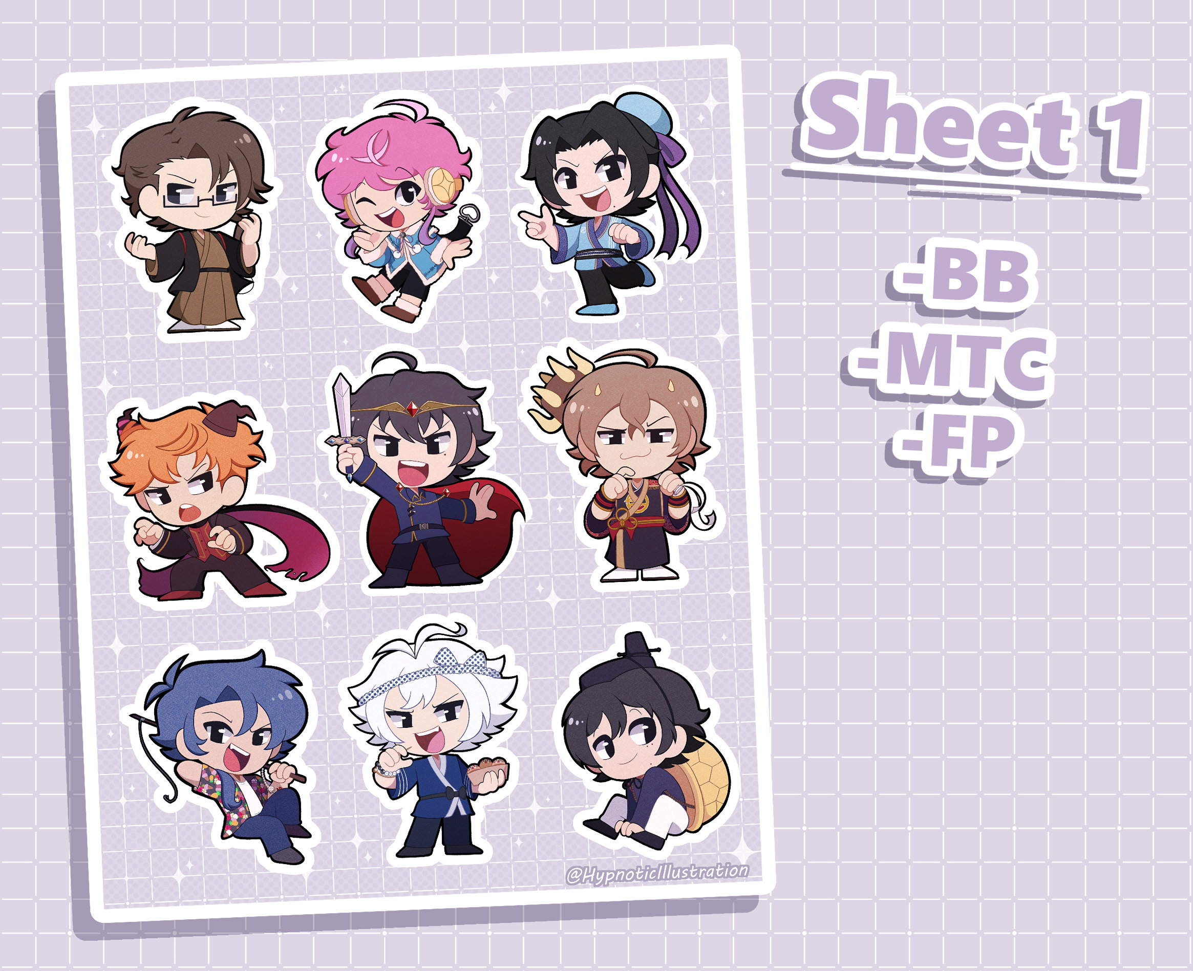 Hypnosis Mic ARB Event Sticker Sheets - Etsy
