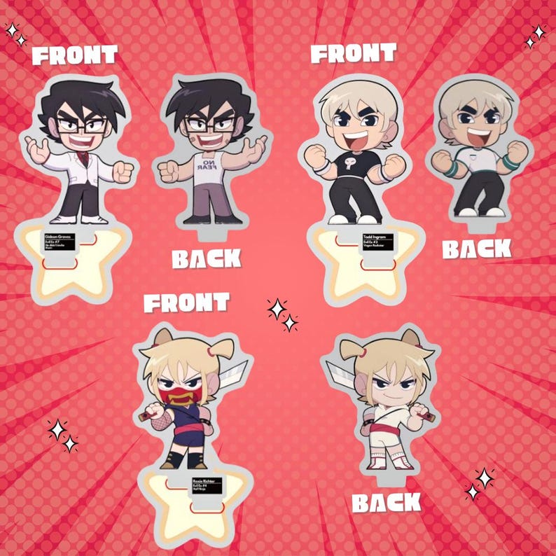 Scott Pilgrim Evil Exs 2" Standees - Etsy