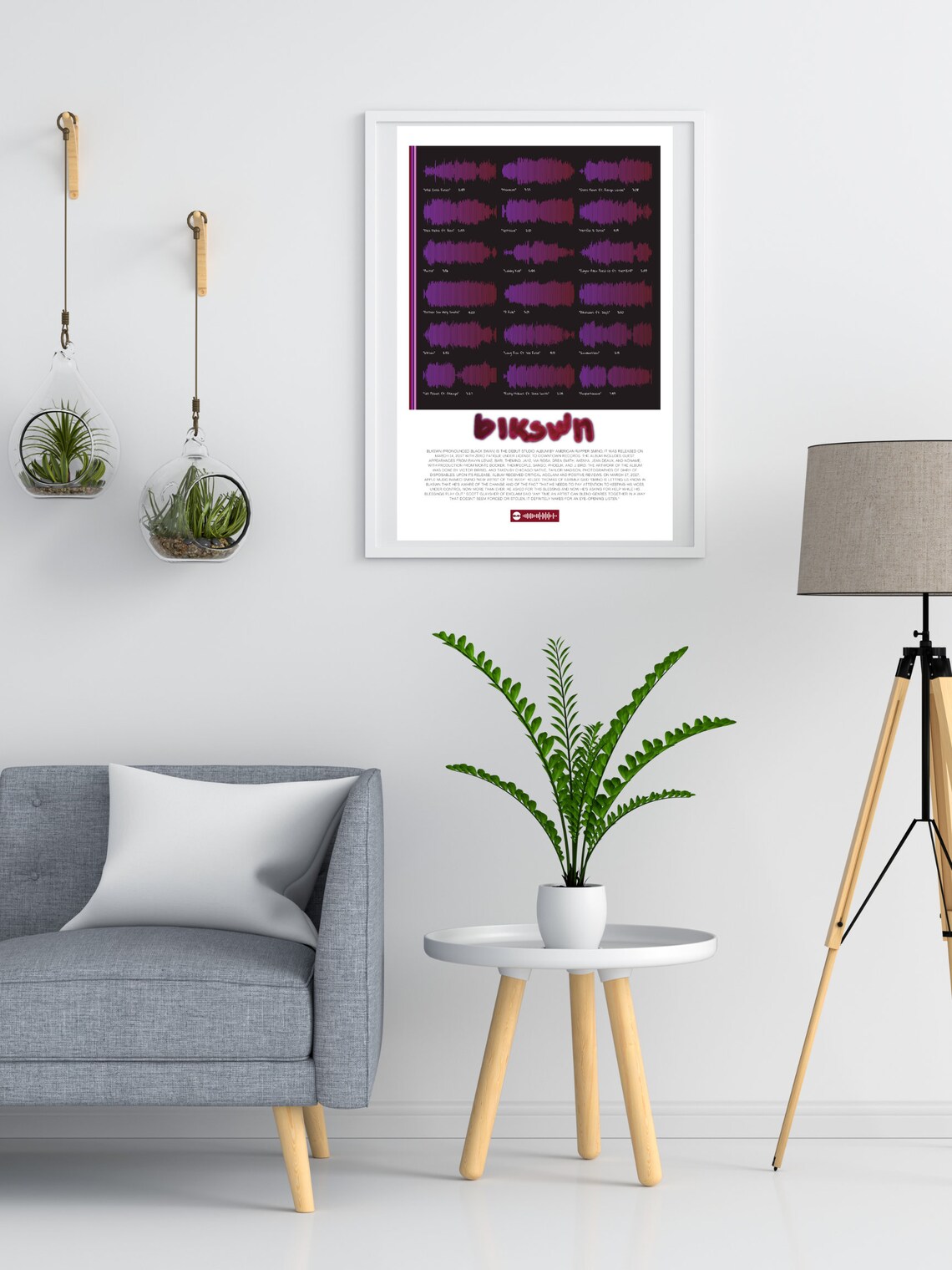 Smino 'blkswn' Album Poster Rap Soundwave Print - Etsy