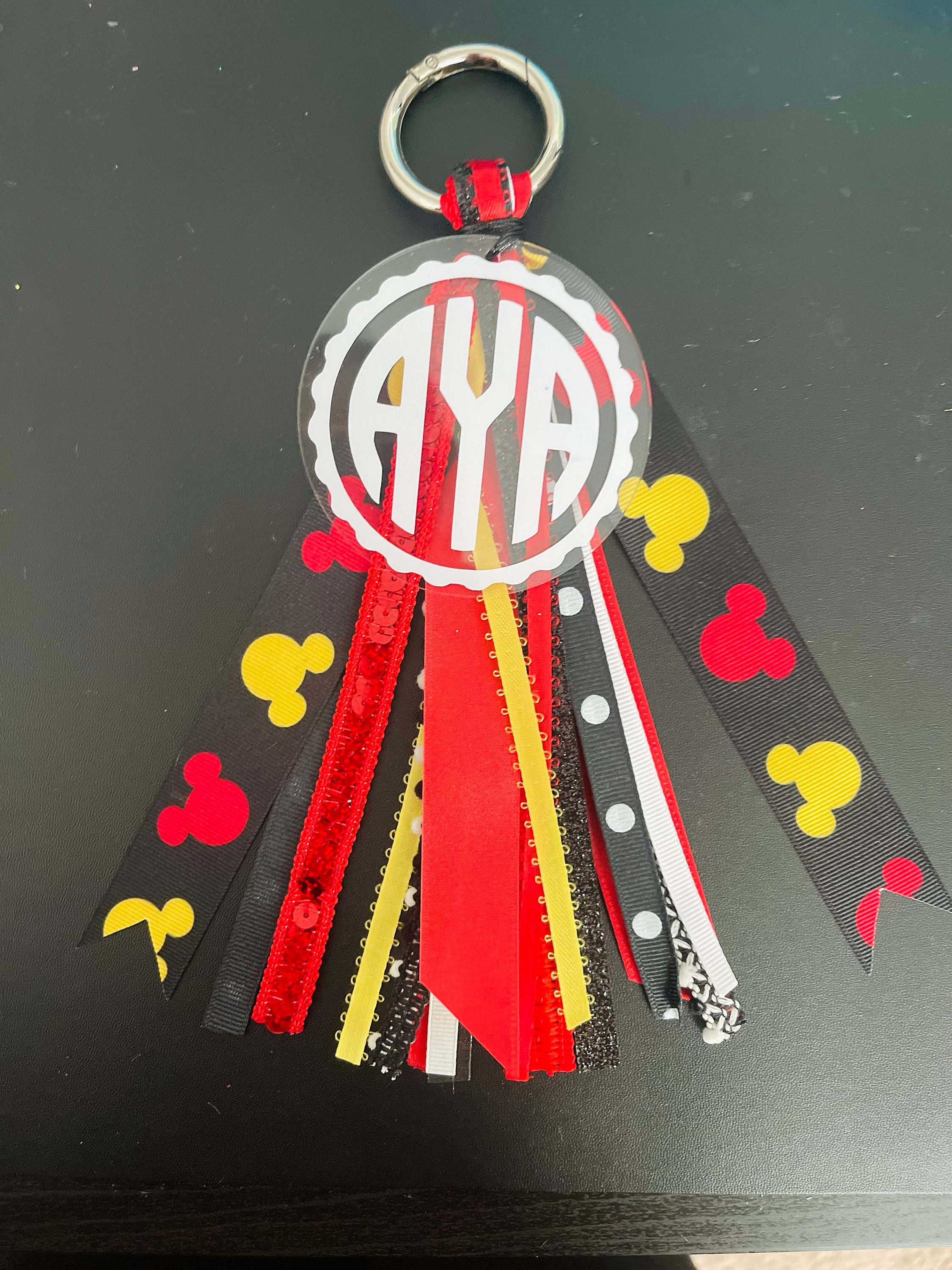 Disney Theme Monogram Bogg Bag Accessory, Bogg Bag Charm/ Tassel ...
