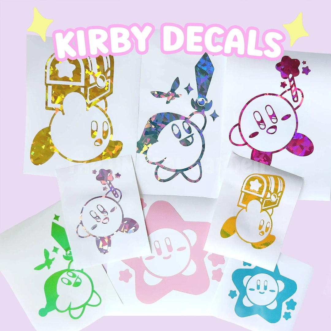 Kirby Vinyl Decal Holographic Waterproof & UV Resistant - Etsy