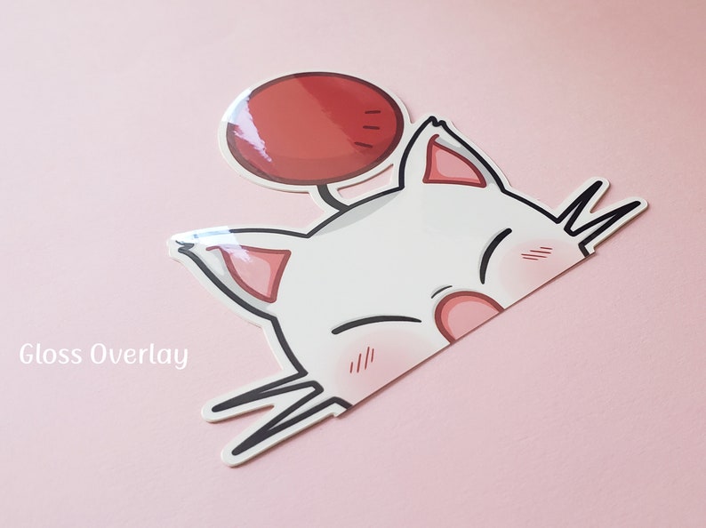 Moogle Vinyl Peeker Sticker Final Fantasy Waterproof & UV - Etsy