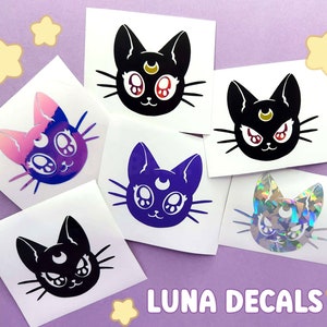Luna Emote Vinyl Decal Sailor Moon - Etsy
