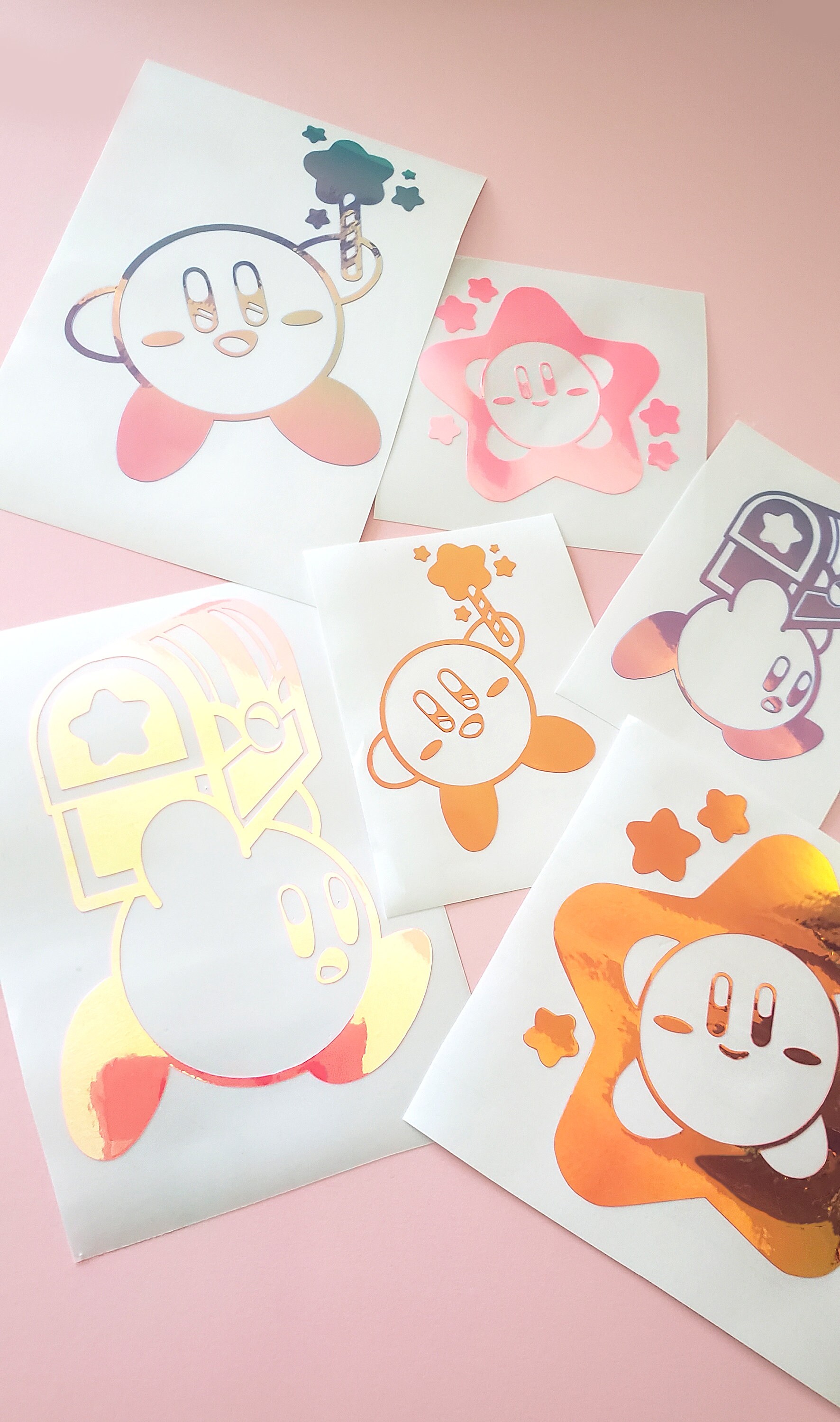 Kirby Vinyl Decal Holographic Waterproof & UV Resistant - Etsy