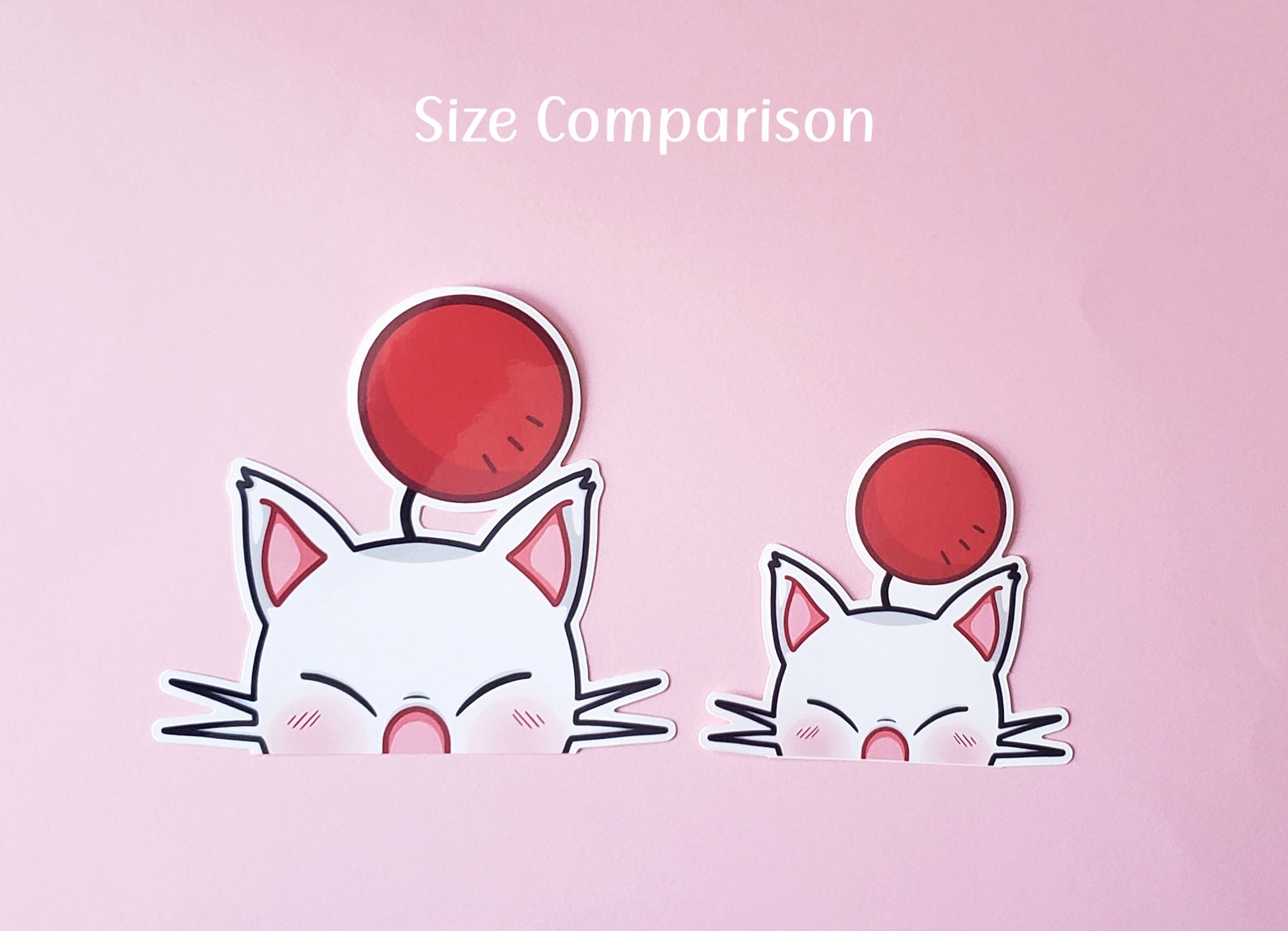 Moogle Vinyl Peeker Sticker Final Fantasy Waterproof & UV - Etsy