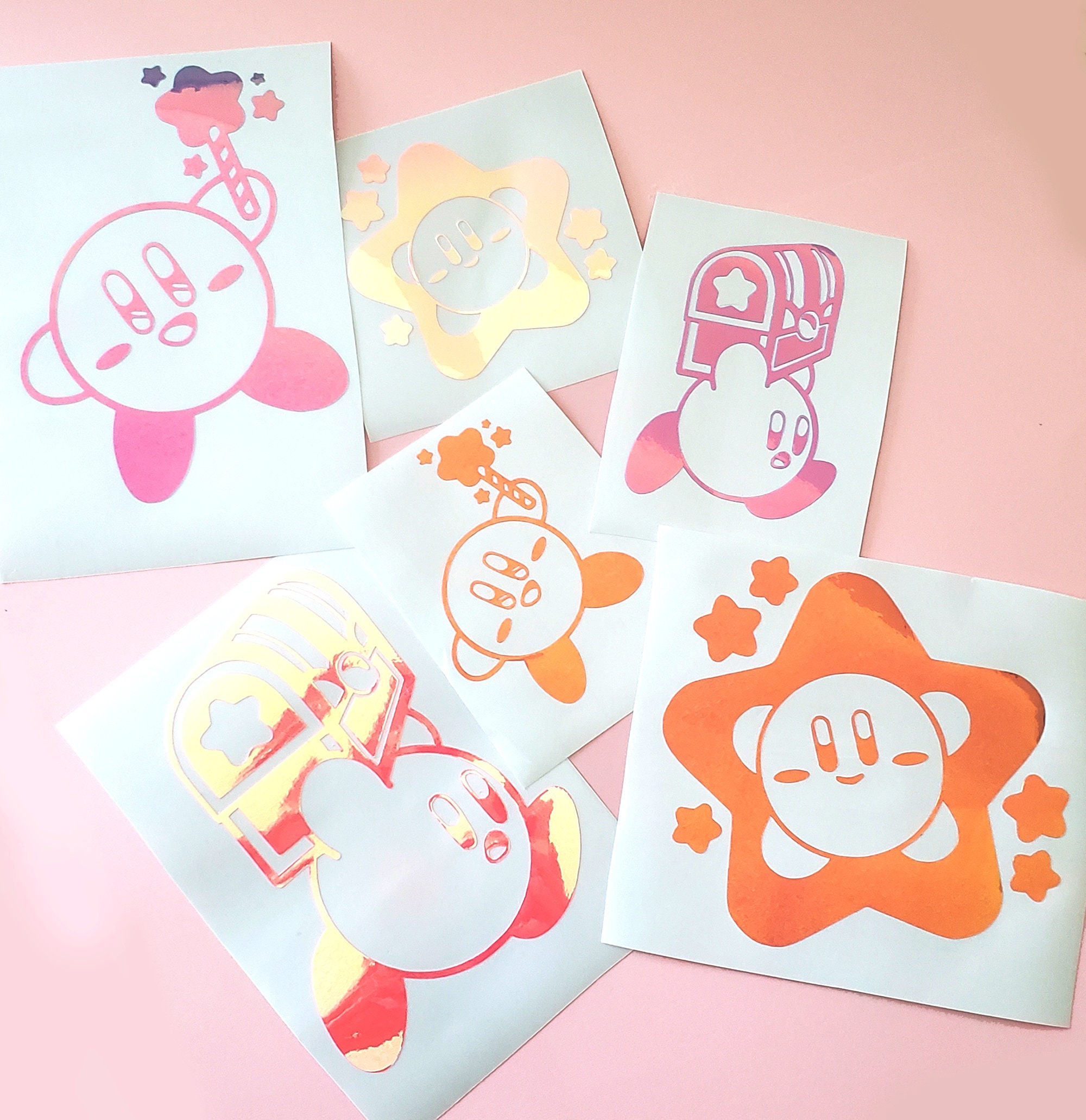 Kirby Vinyl Decal Holographic Waterproof & UV Resistant - Etsy