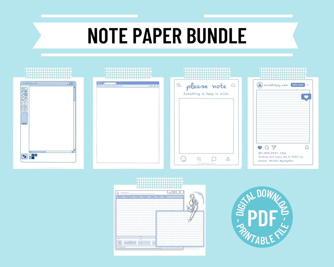 Pastel Kpop Aesthetic Notes Printable BUNDLE Over 70 Pages - Etsy