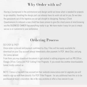 Client Questionnaire & Booklet Layout for Interior Design | Word Docx ...