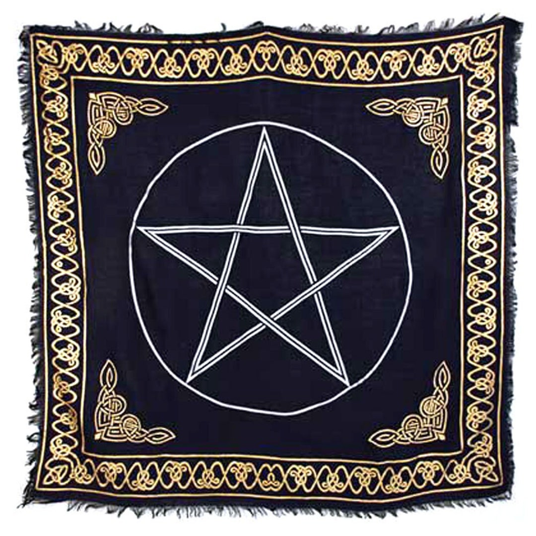 Pentagram Altar Cloth With Celtic Border (36 Inches) - Etsy