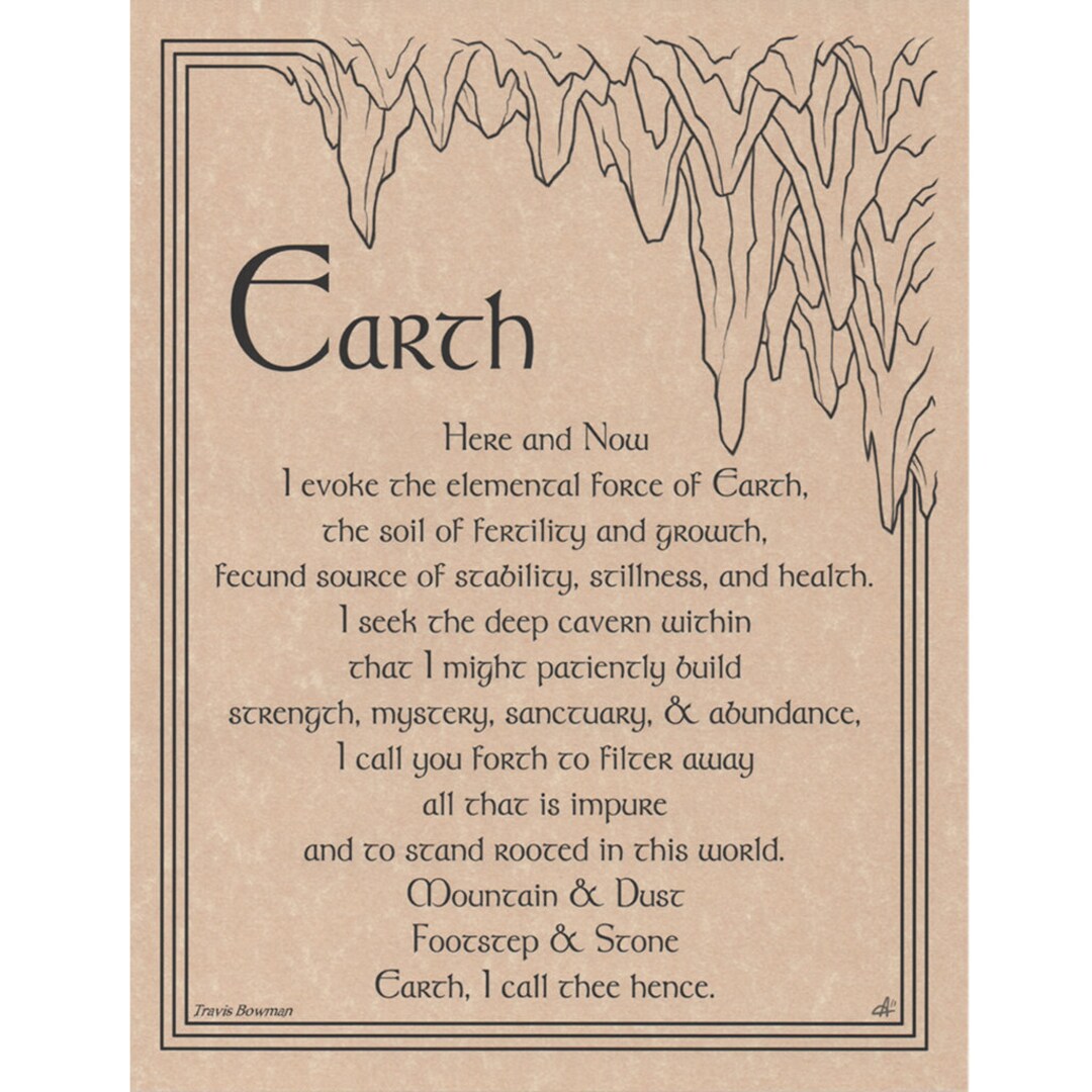 Earth Evocation Poster - Etsy