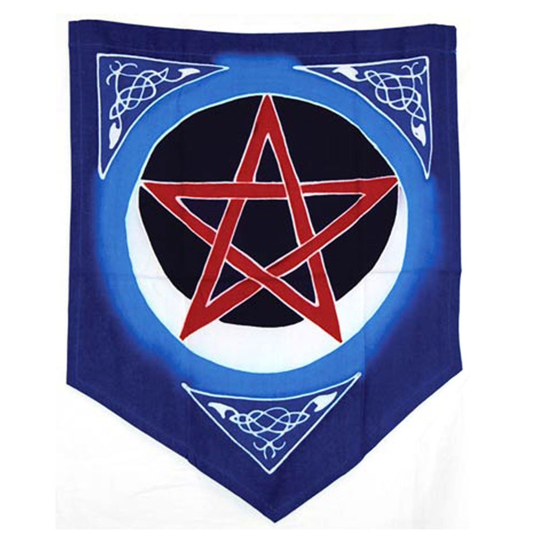 Pentacle Moon Pennant Flag (18 Inches) - Etsy