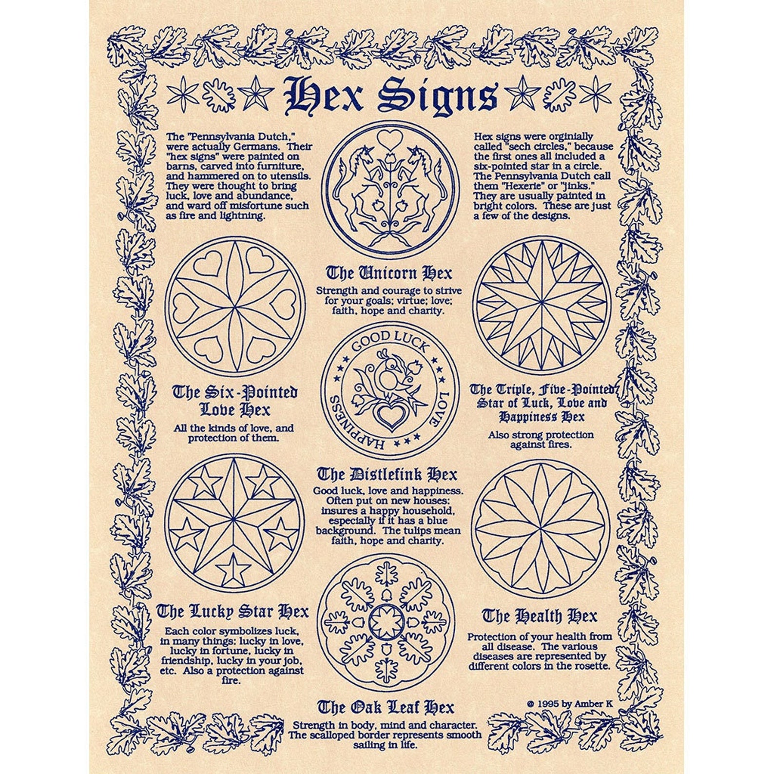 Hex Signs Poster - Etsy