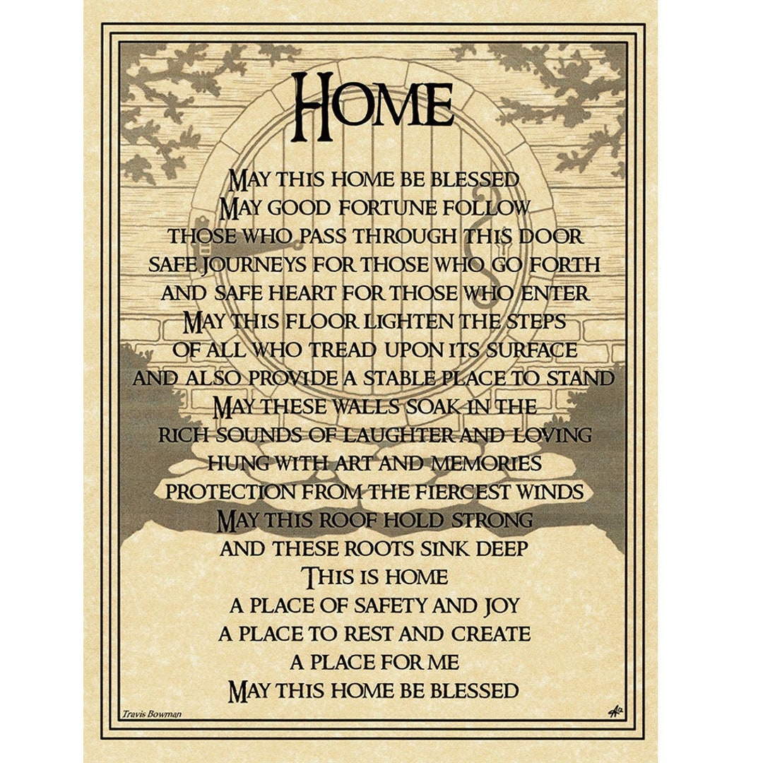Home Blessing Poster - Etsy