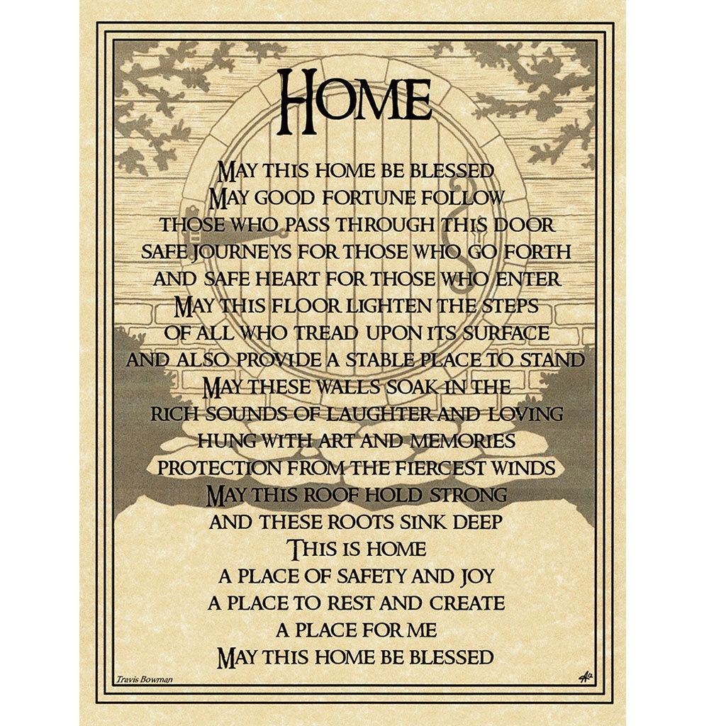 Home Blessing Poster - Etsy