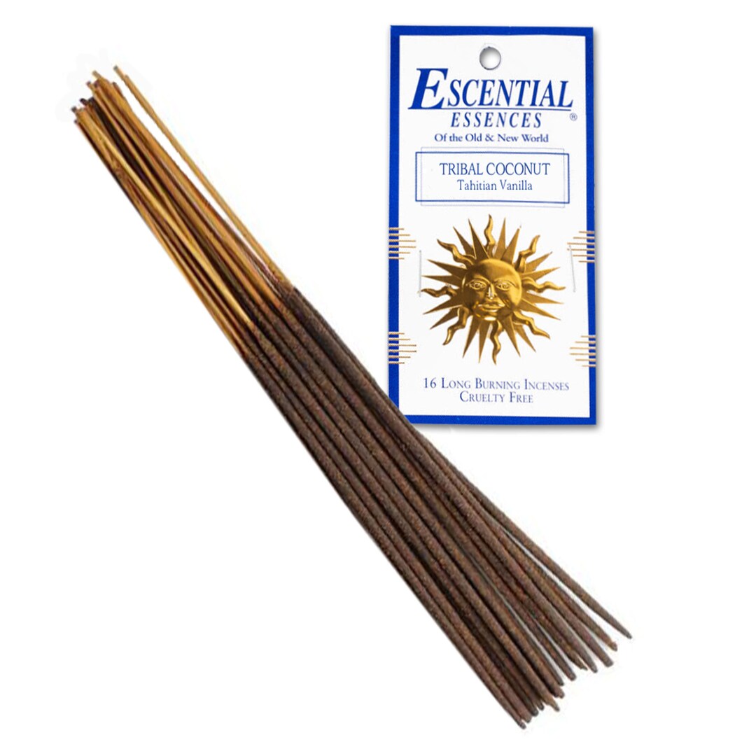 Tribal Coconut Incense Sticks by Escential Essences package of 16 - Etsy