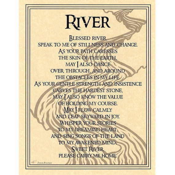 River Prayer Poster - Etsy