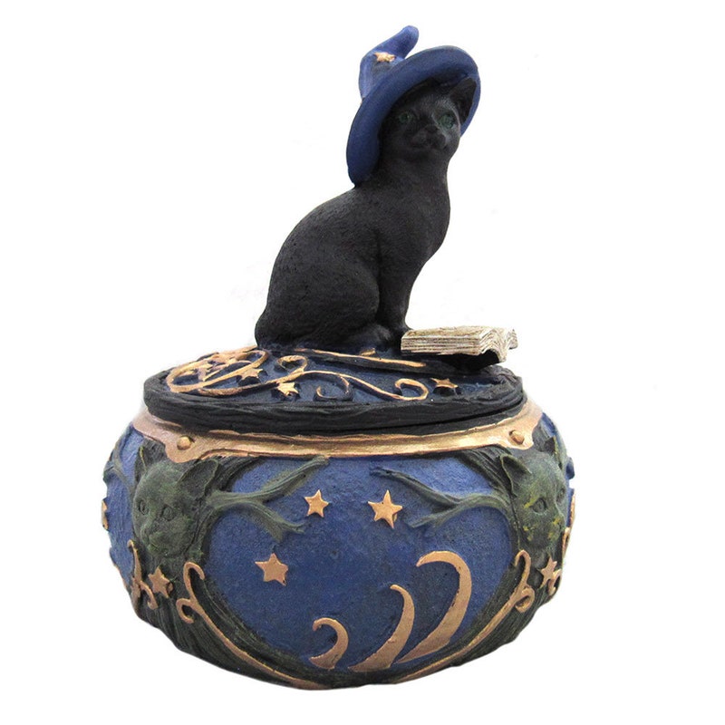 Cat Trinket Box - Etsy