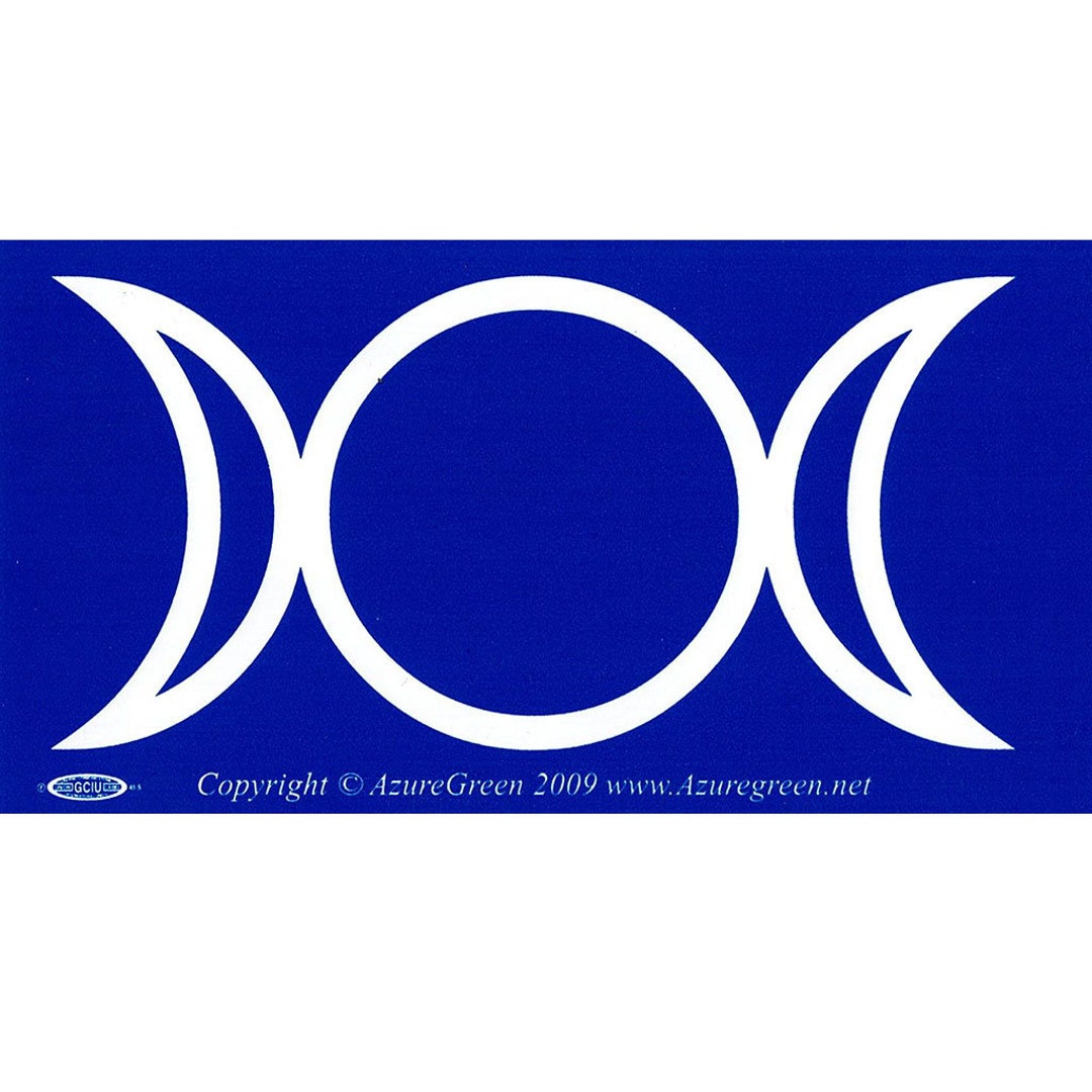 Triple Moon Bumper Sticker - Etsy