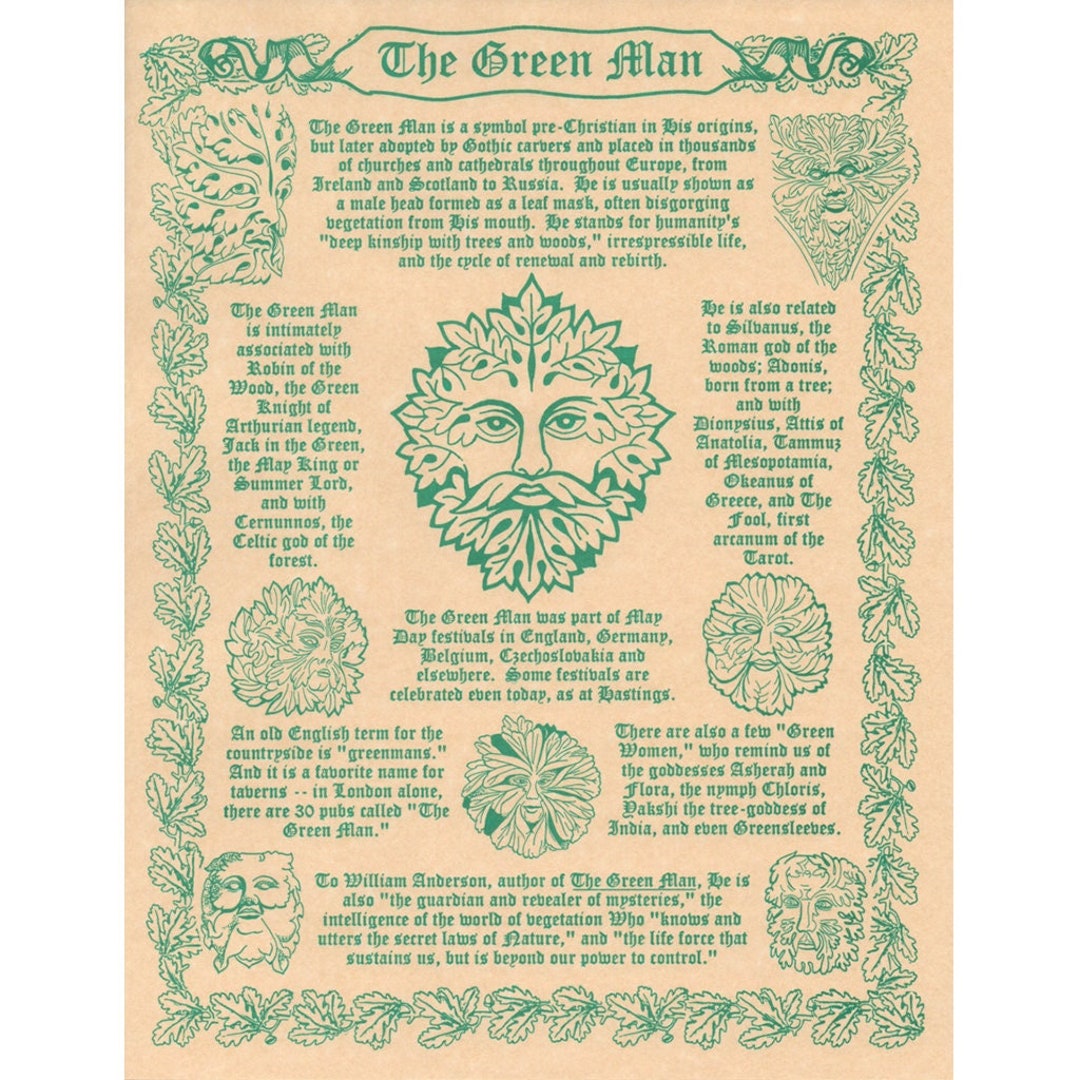Greenman Poster - Etsy