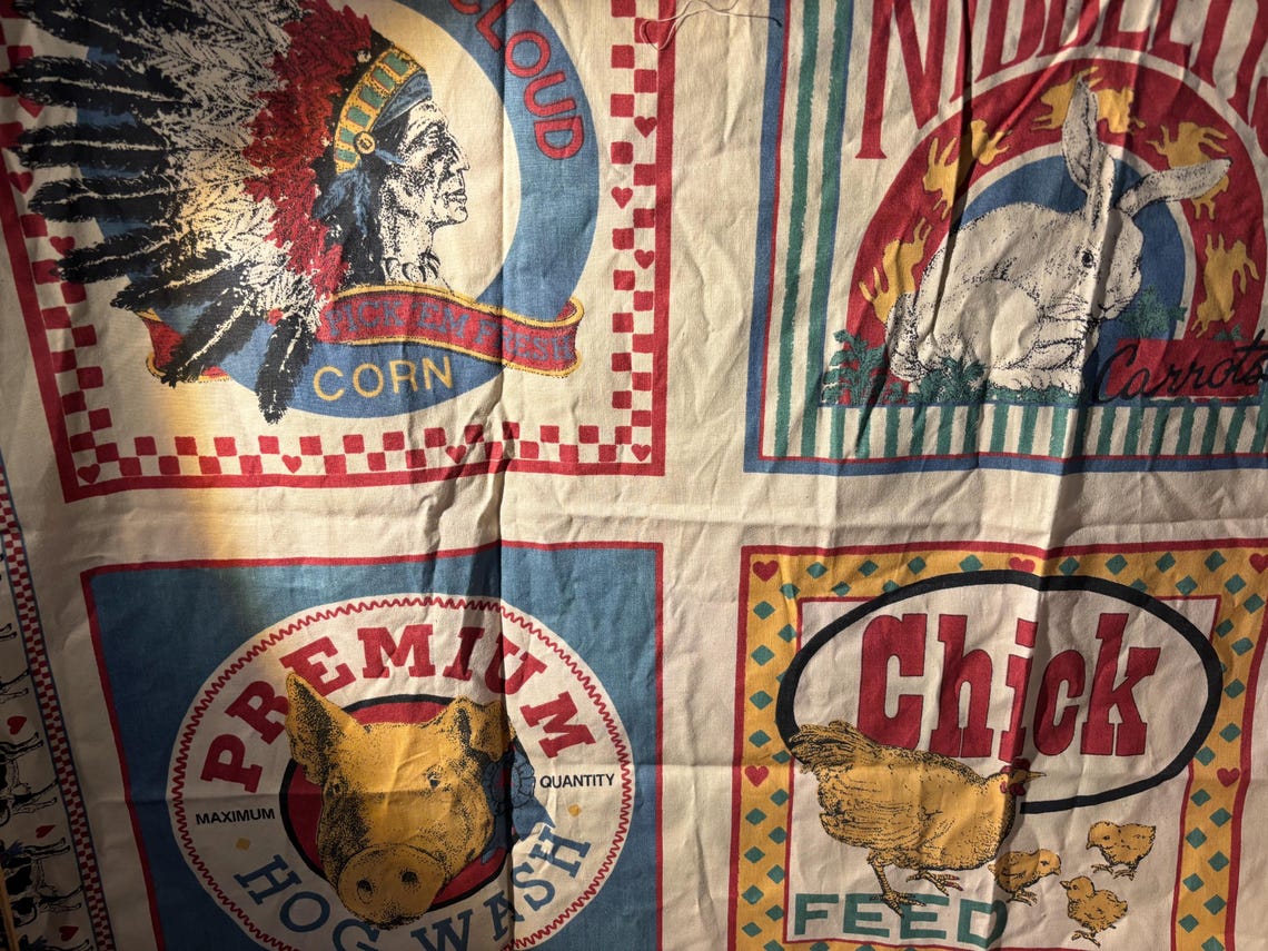 Flour Sack Fabric, VF Laundry Bag - Etsy