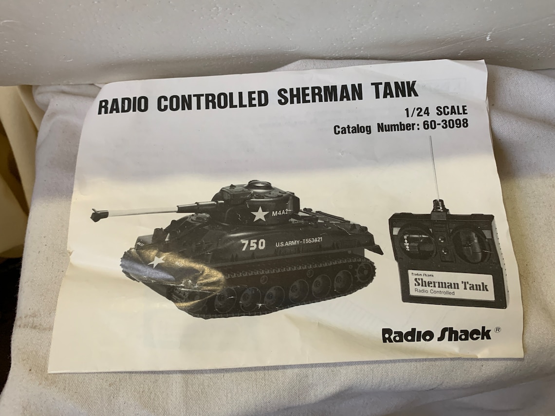 Radio Shack Radio-controlled Sherman Tank - Etsy