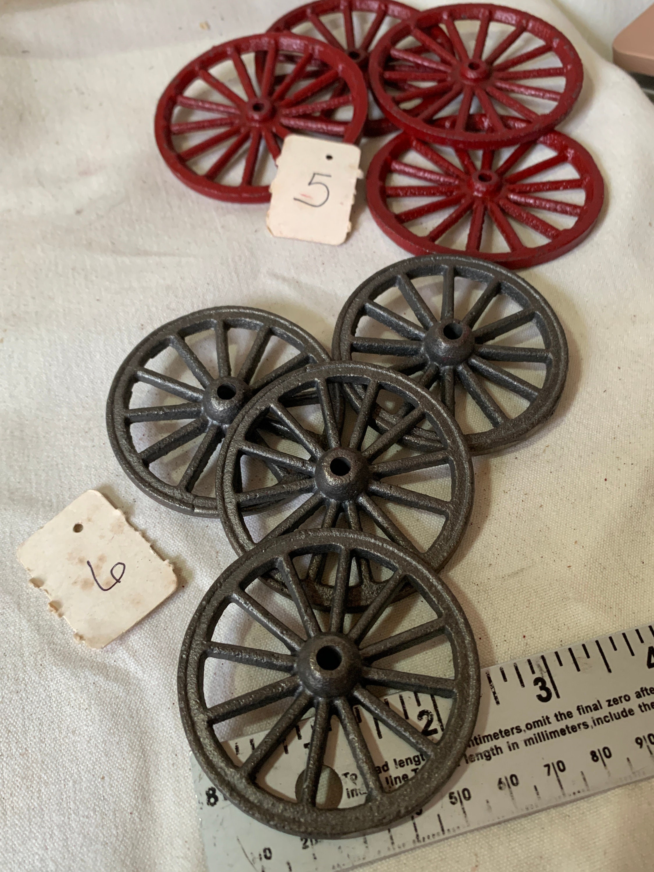 Vintage Cast Iron Replacement Wheels - Etsy