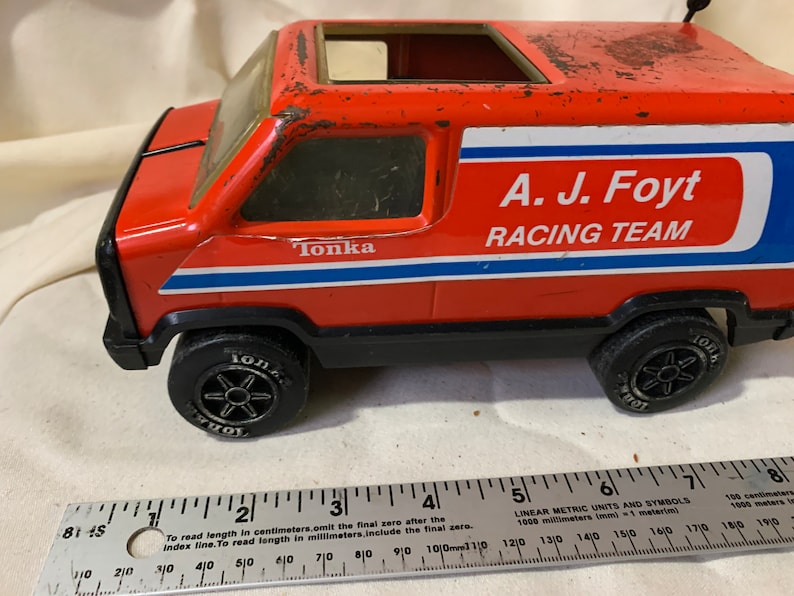 Tonka AJ Foyt Racing Van and Tonka Red Rocket Car 1970s - Etsy