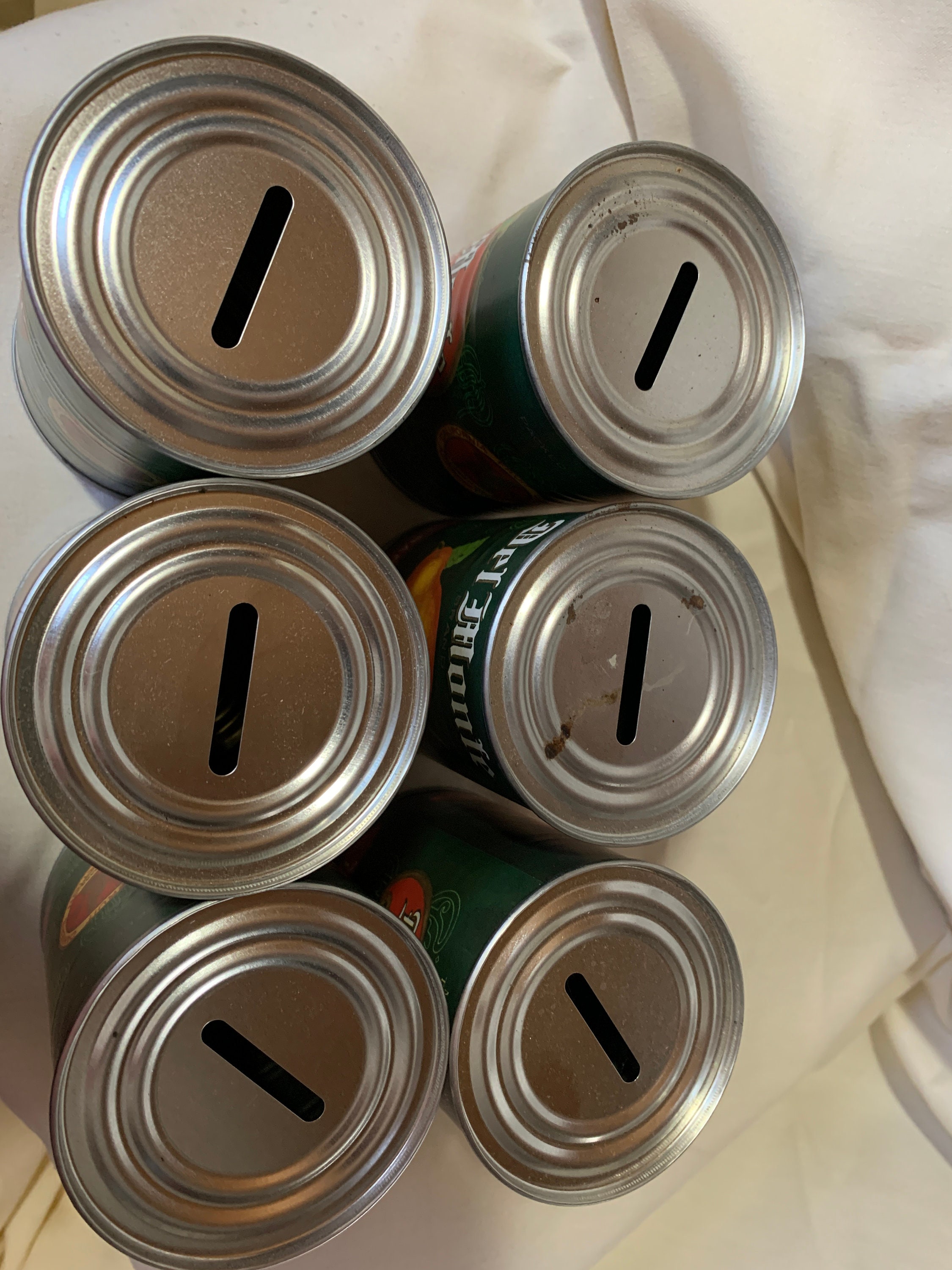 Set of 6 Vintage Del Monte Can Banks - Etsy