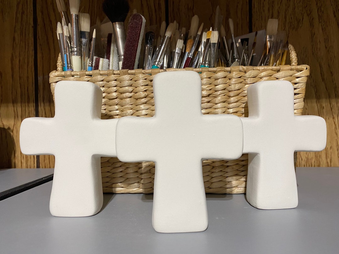 Crosses - Ceramic - Ready to Paint - Bisque *read Description for Size ...