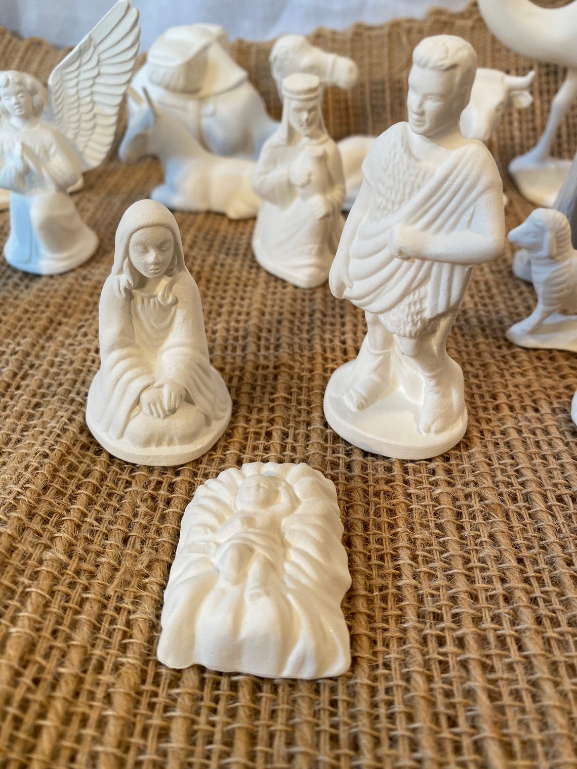 Nativity - Ceramic - Duncan - Ready to Paint - Bisque *read Description ...