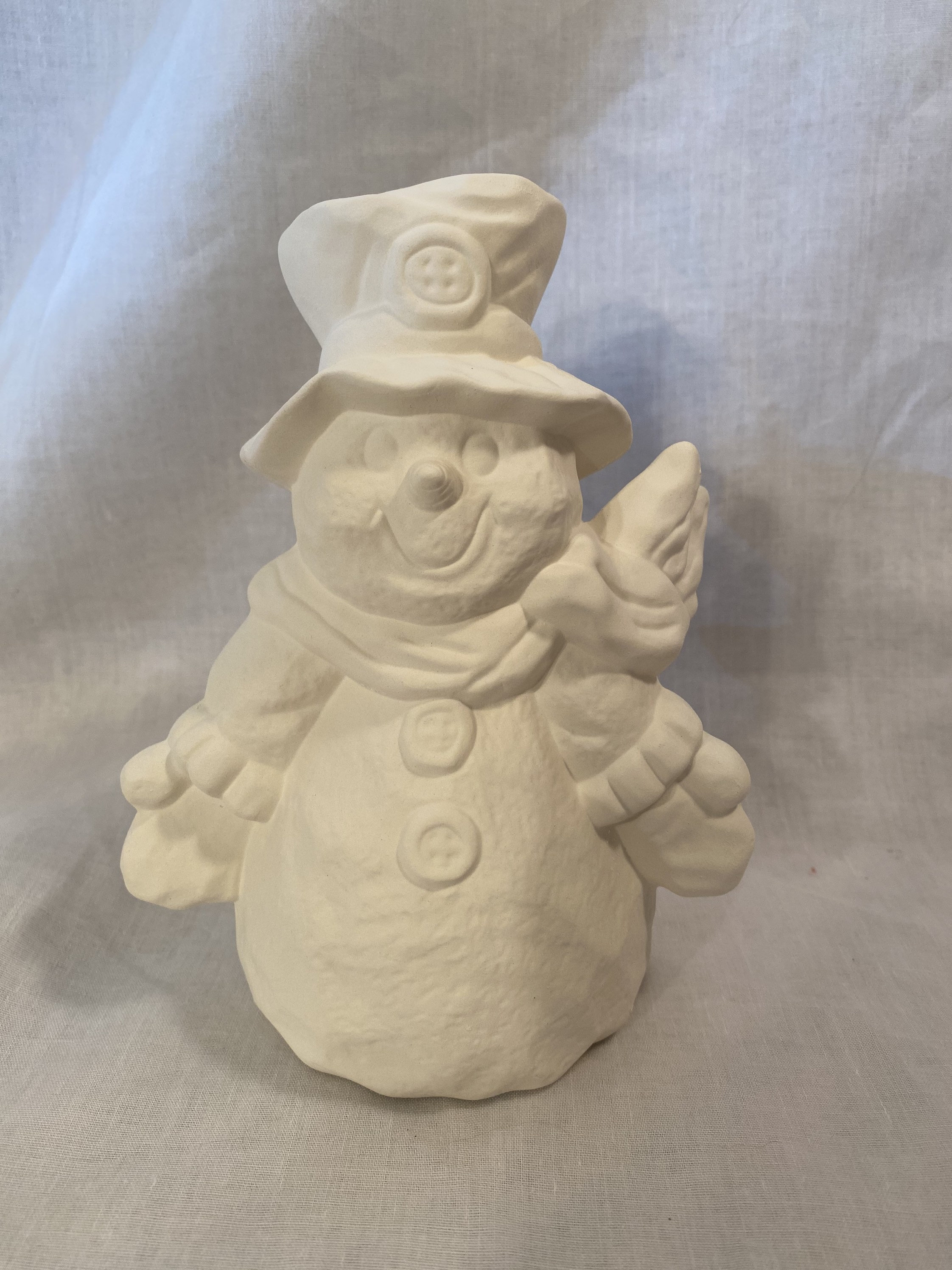 Snowman Trio Ceramic Ready to Paint Bisque read Description for Size - Etsy