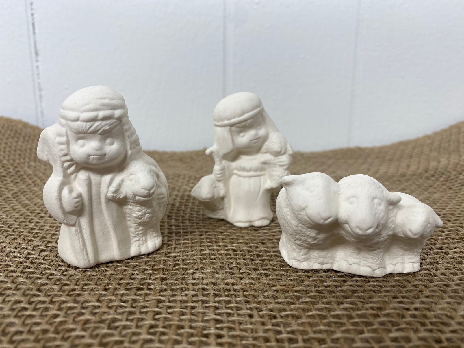 Nativity - Ceramic - Children’s Set - Ready to Paint - Bisque *read ...